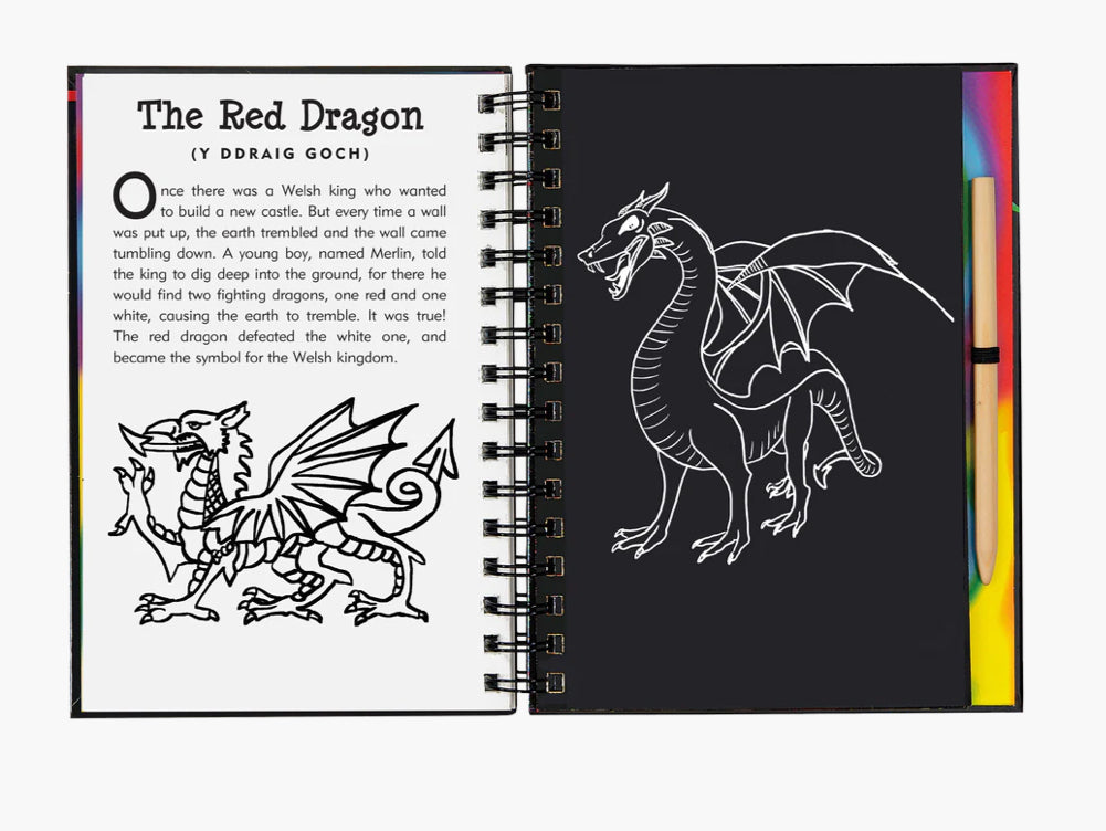 SCRATCH & SKETCH DRAGONS MYTHICAL – Playful Piper